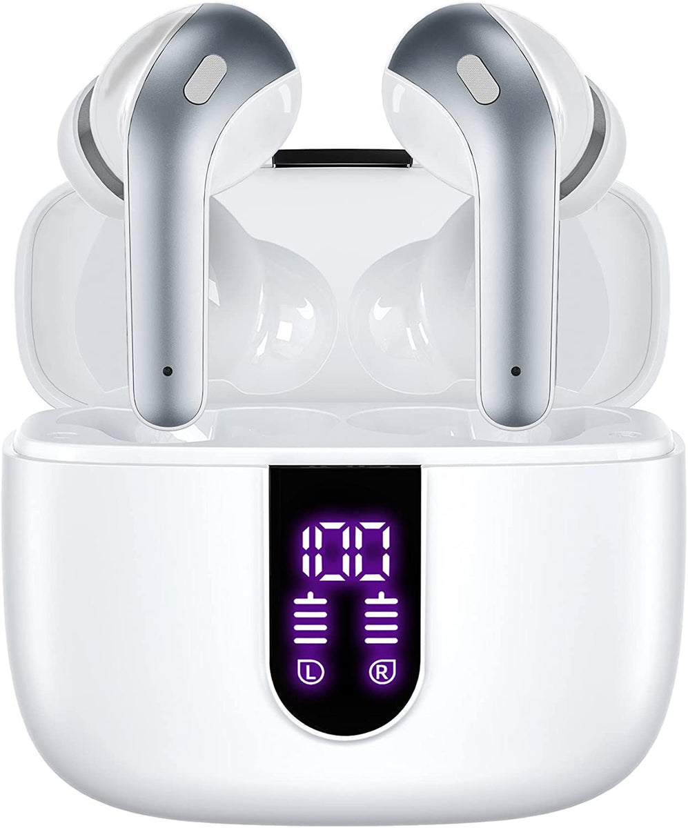 TAGRY Bluetooth Headphones True Wireless Earbuds 60H Playback LED Powe